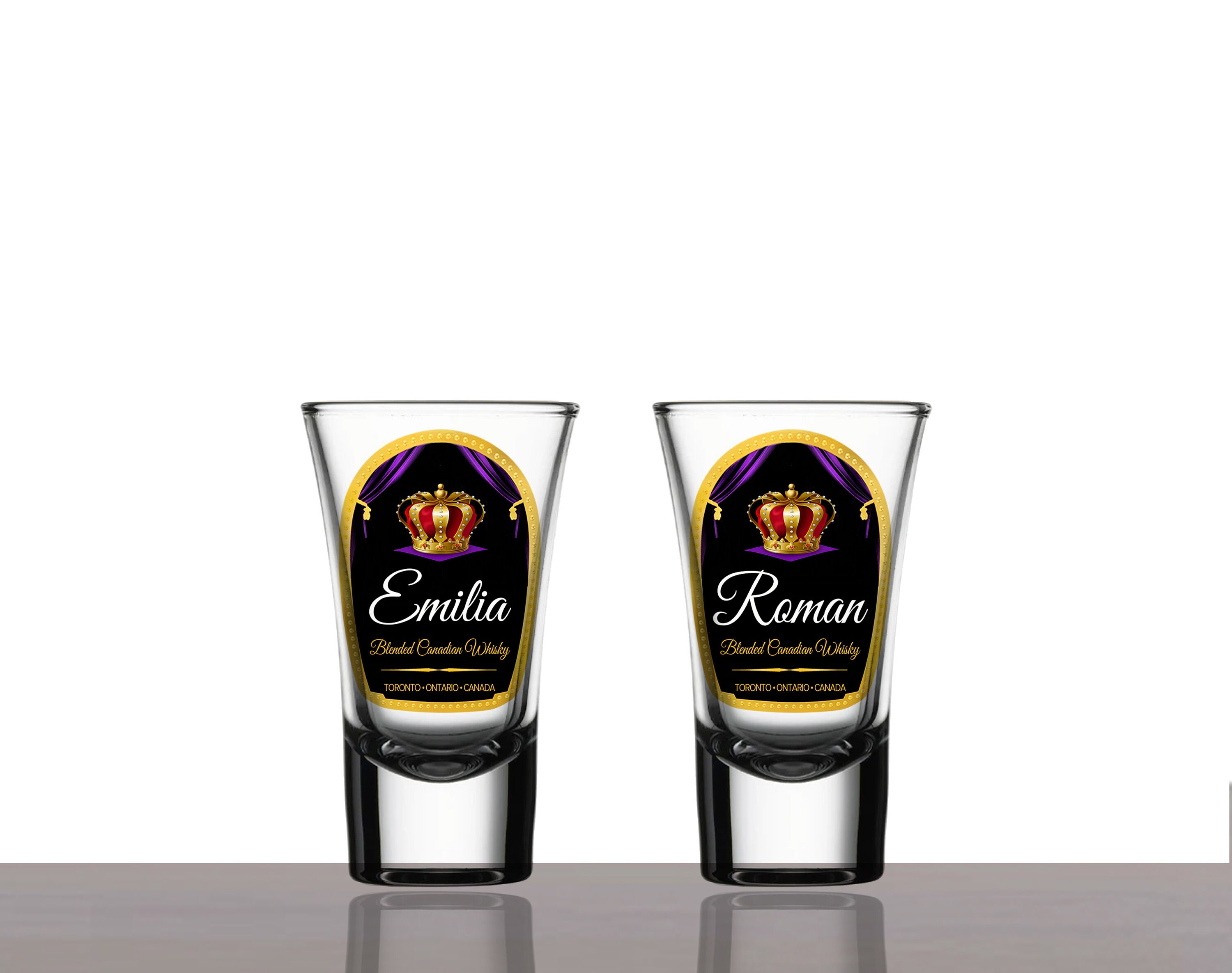 Custom Crown Shot Glass, Personalized Royal Shot Glasses, Birthday Gift ...