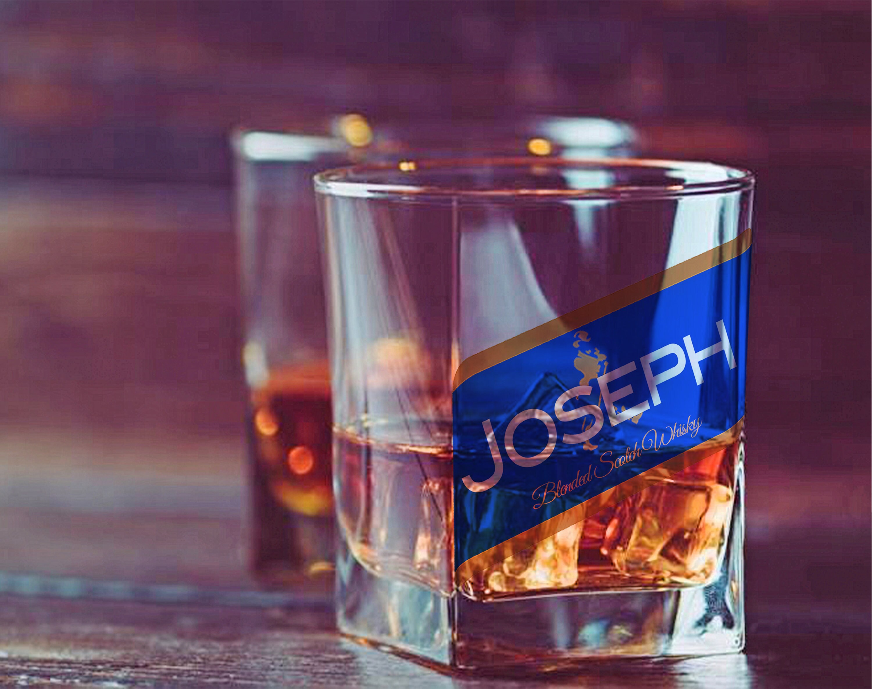 Blue Label Personalized Whiskey Glass Set, Custom Gift for Groomsman ...