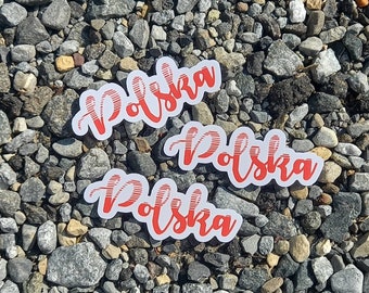 Polish Flag Sticker Polska Flaga Red and White Poland - Etsy