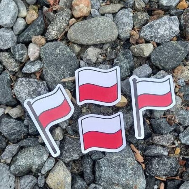 Polish Flag Stickers - Etsy