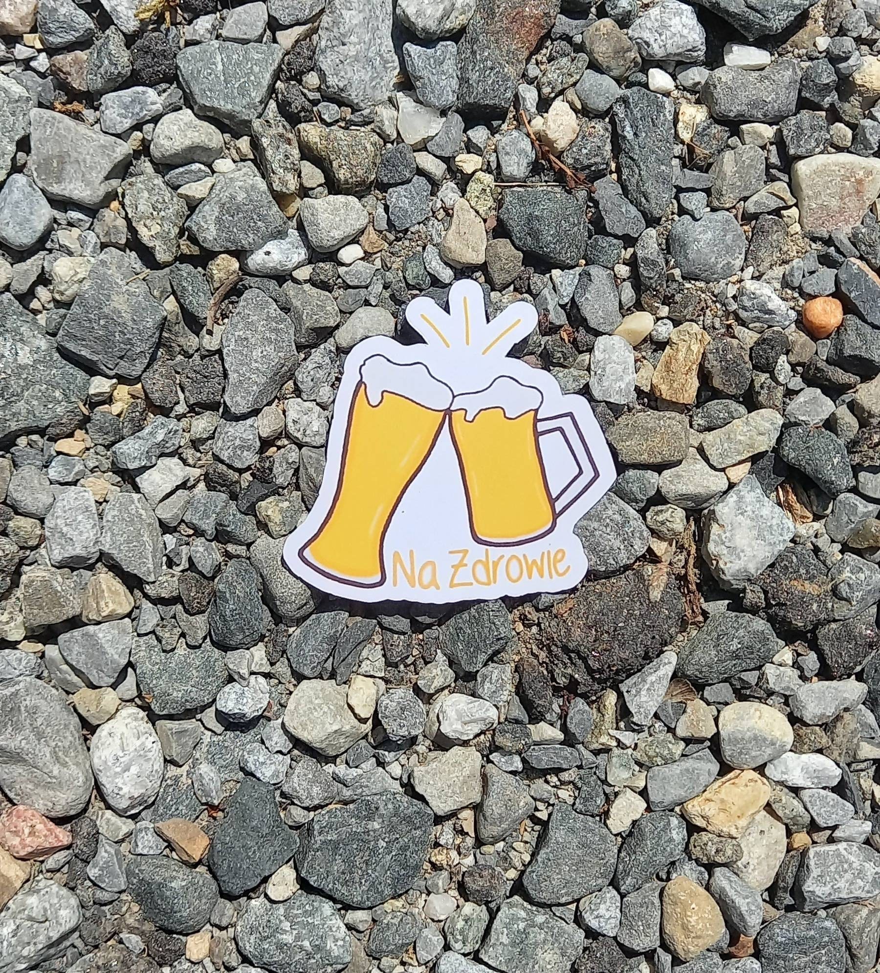Na Zdrowie - Zdrowie - Cheers Sticker - Polish Sticker - Water ...