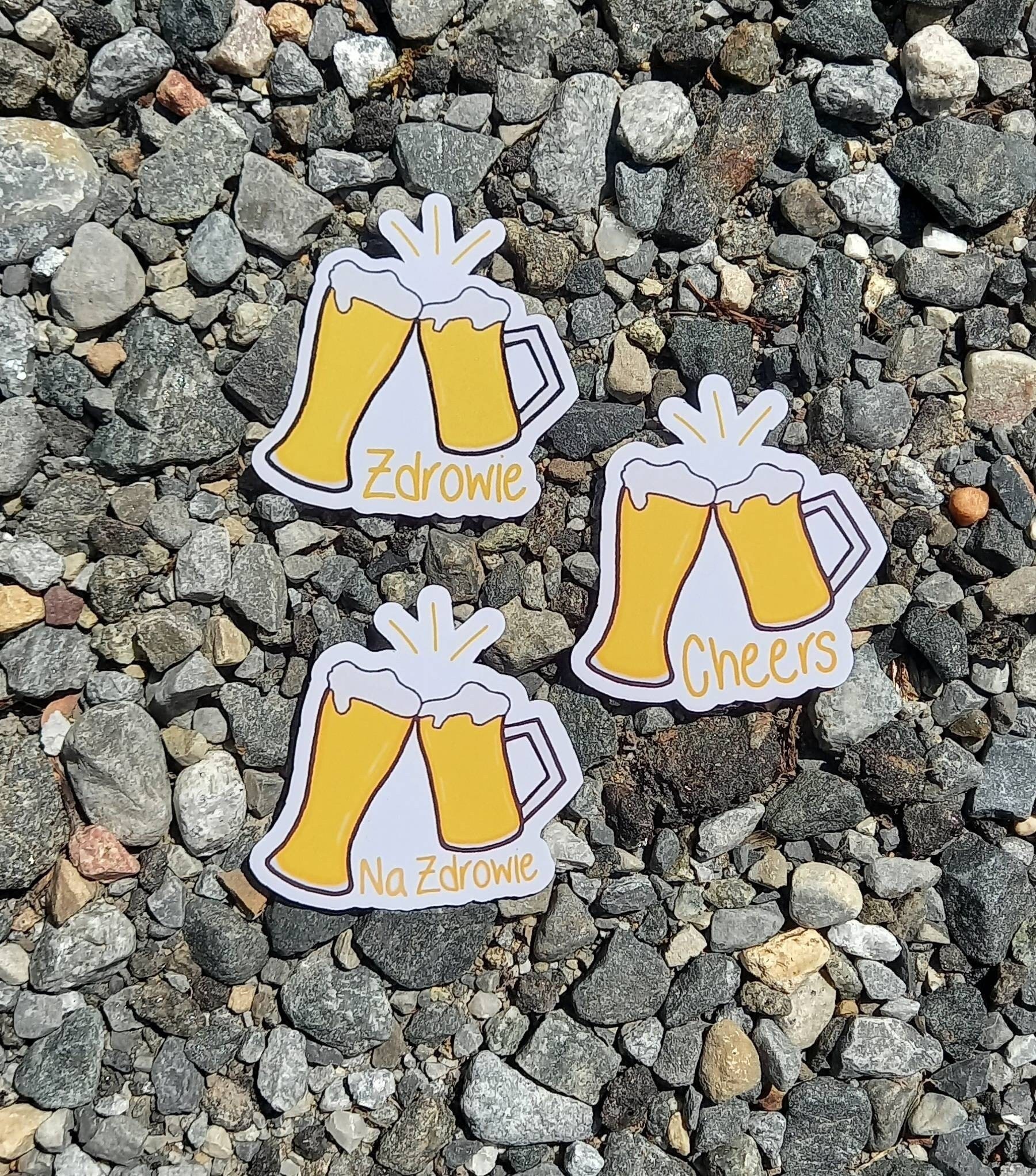Na Zdrowie - Zdrowie - Cheers Sticker - Polish Sticker - Water ...