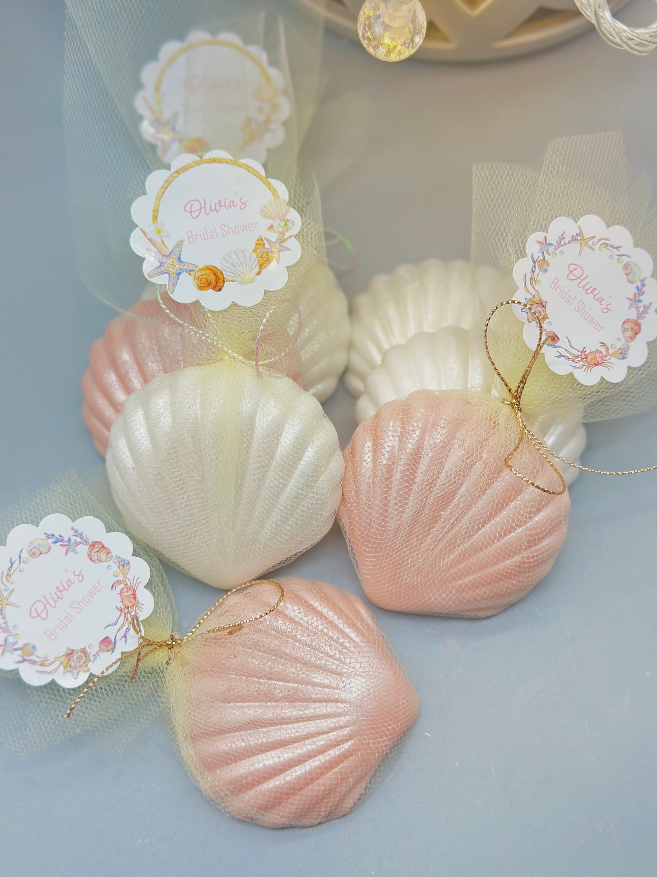 Rose Gold Shiny Sea Shells SOAP Favors, Ocean Under the Sea Mermaid ...