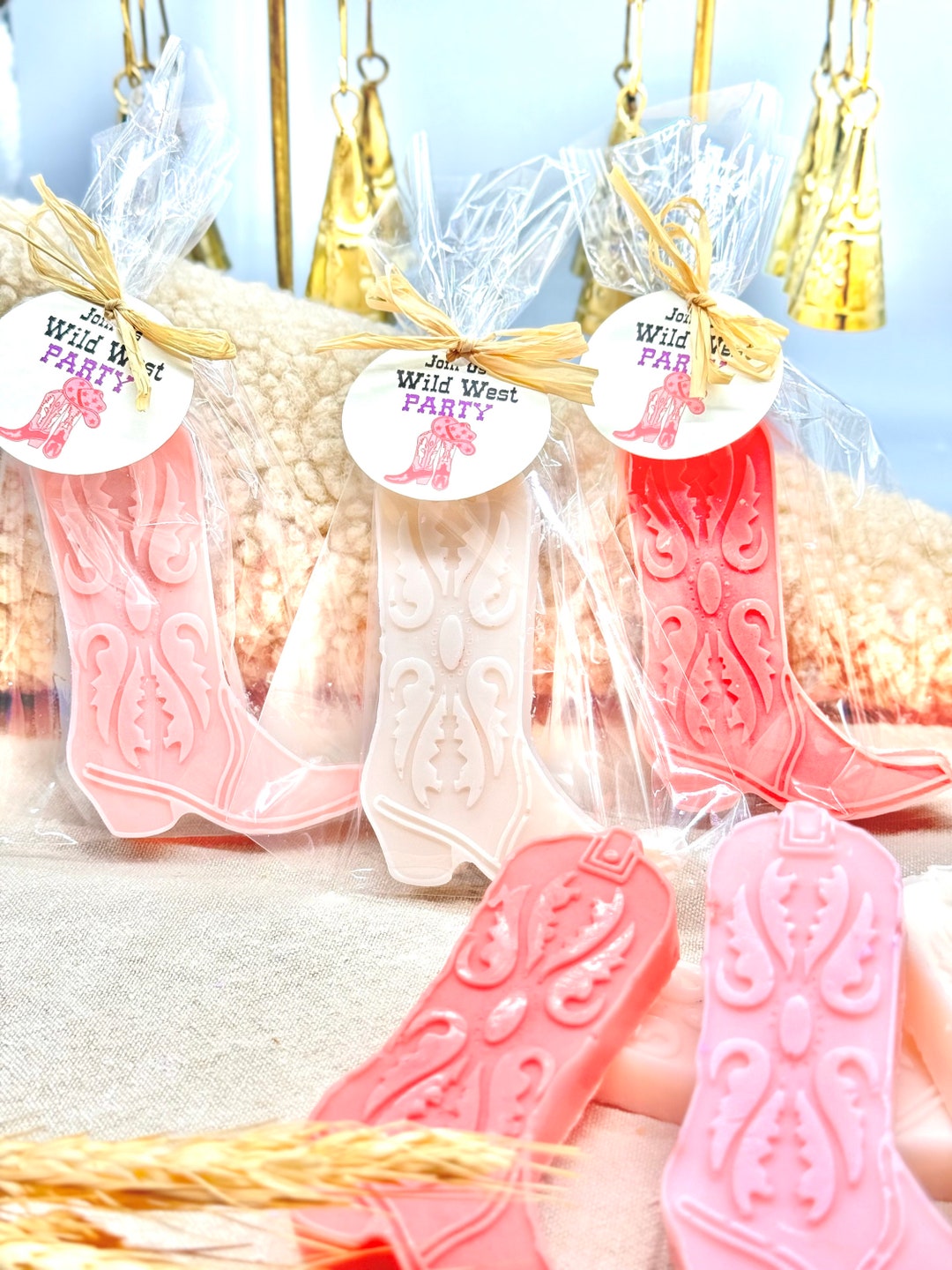 Cowgirl Boot Soap Favors: Handmade Goat Milk Soap, Western Party Decor ...