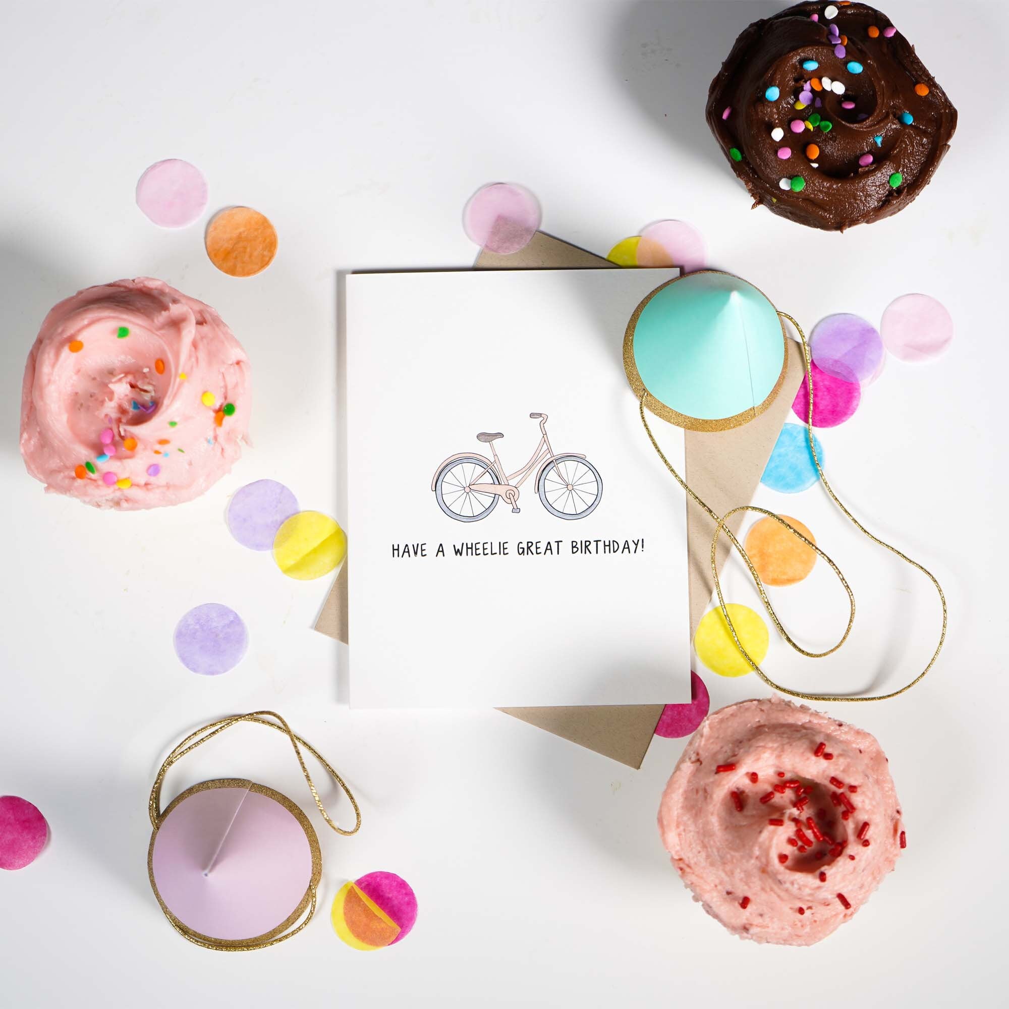 Happy Birthday Card have a Wheelie Great Birthday Funny Bday Card for ...