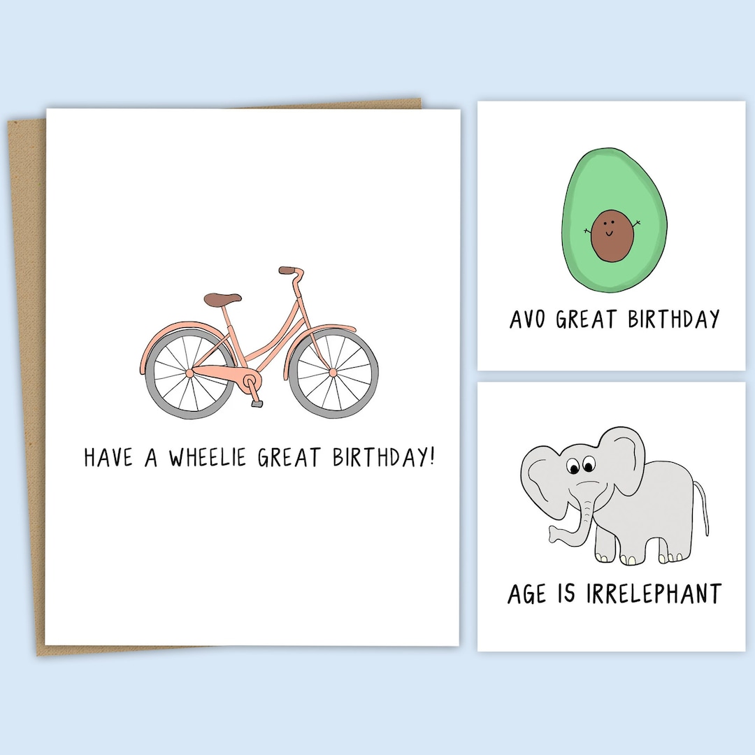 Funny Birthday Cards, 8 Different Designs | Funny Bday Cards - Fun ...