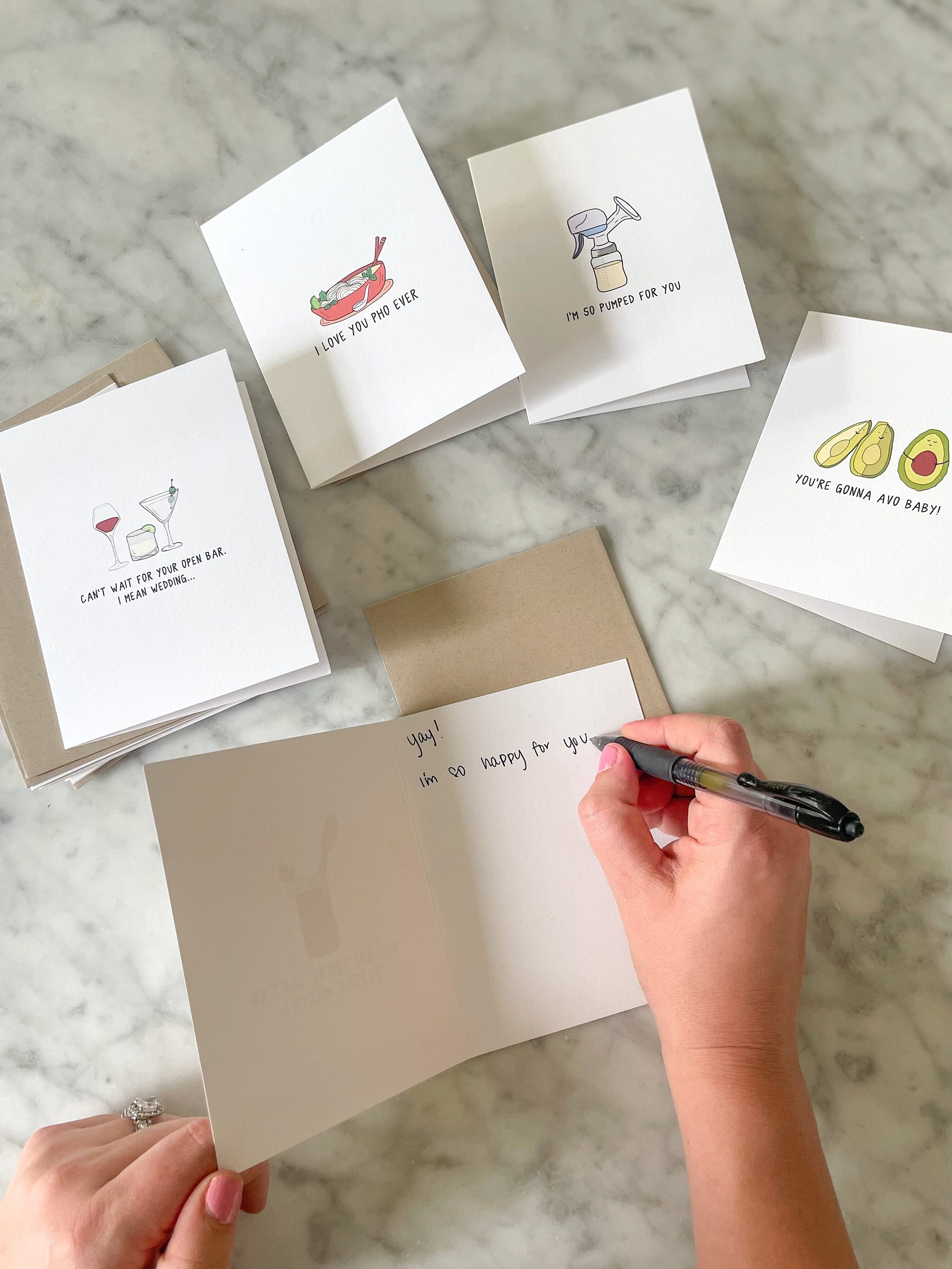 Funny Thank You Cards, 3 Different Designs | Funny Thanks Cards - Punny ...