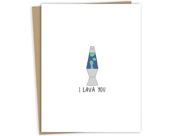 Printable Lava Greeting Card, I Lava You, Pun Card, Anniversary or ...