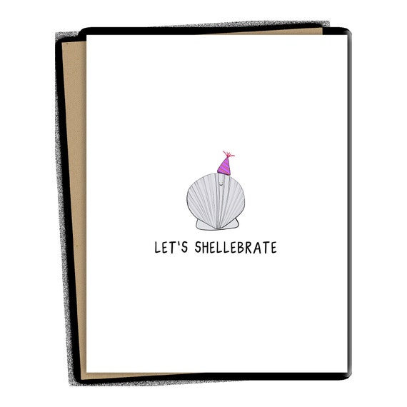 Let's Shellebrate Card - Etsy