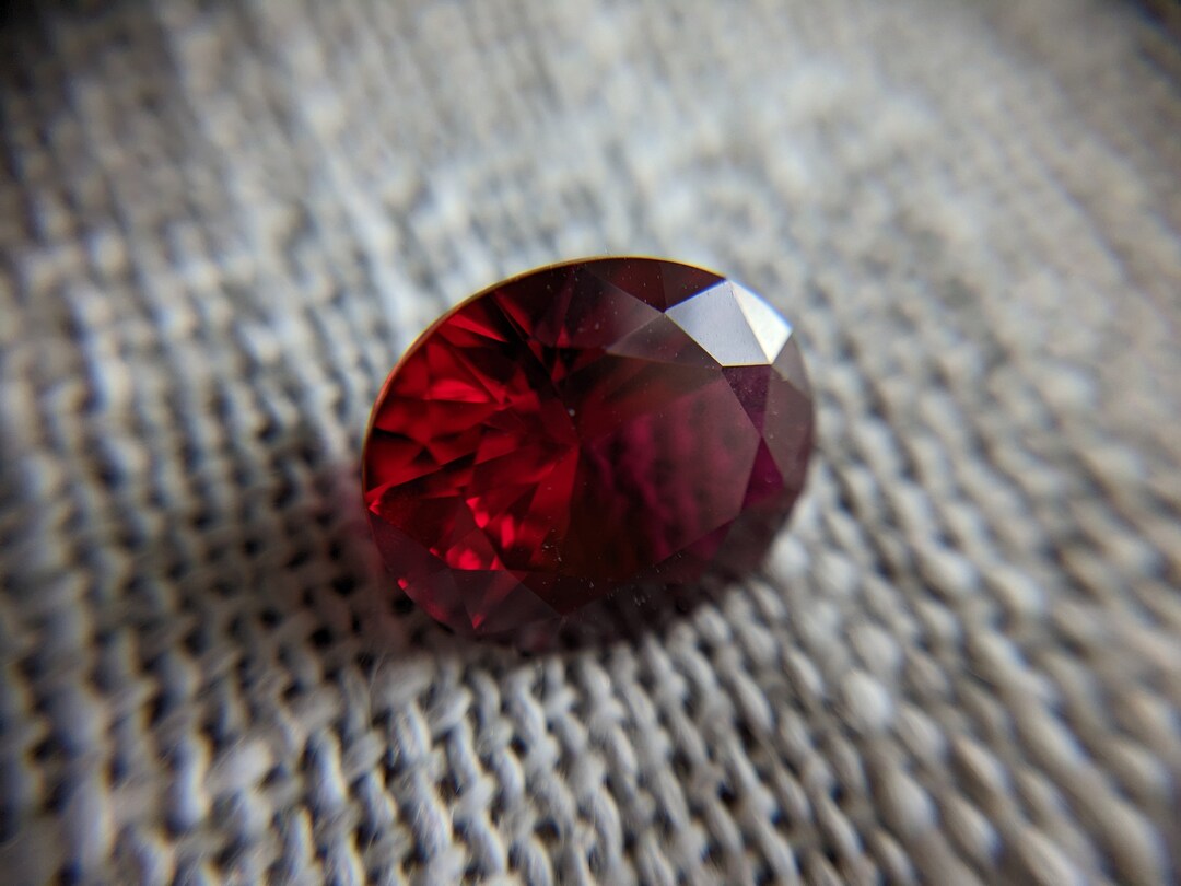10x12mm Oval Lab Grown Deep Red Ruby - Etsy