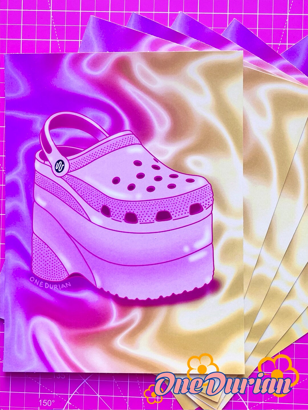 Platform Croc | Art Print - Etsy