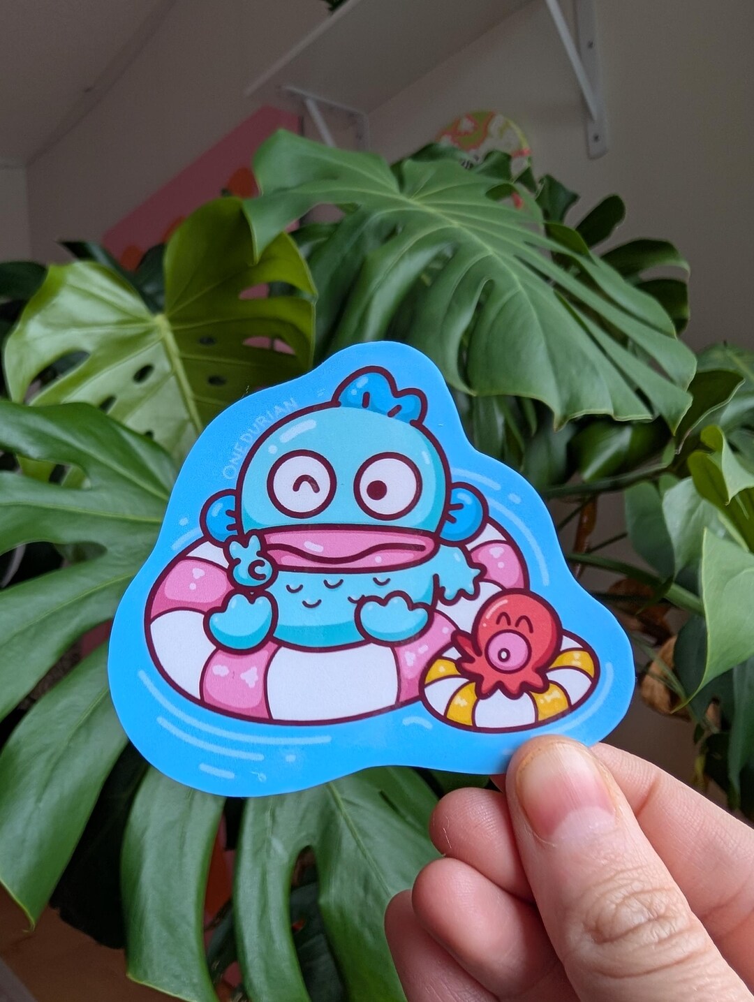 Beach Party Hangyodon | Vinyl Sticker - Etsy