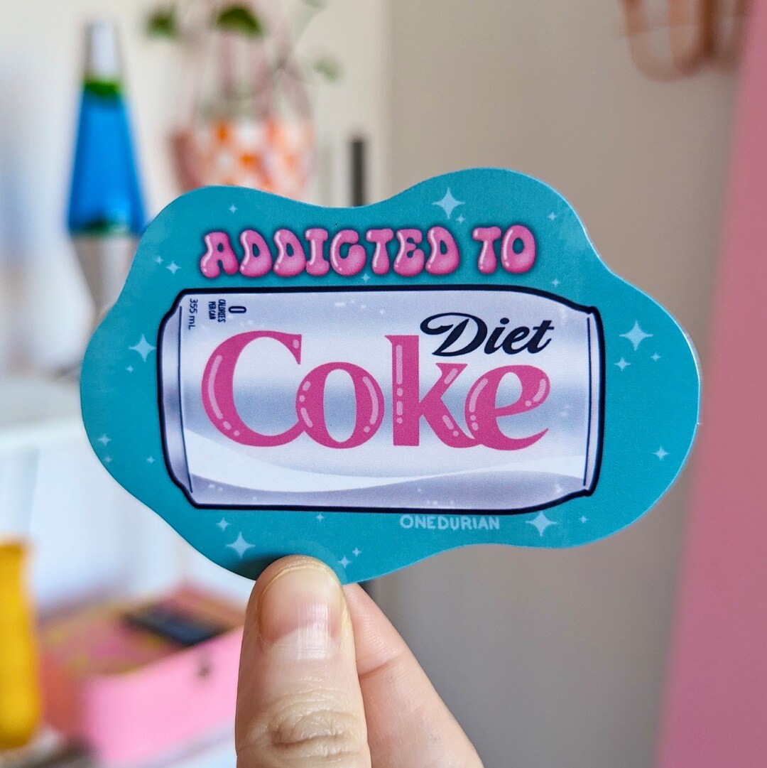 Addicted to Diet Coke Vinyl Sticker - Etsy