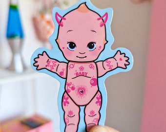 Kewpie Baby Sticker Kewpie Tattoo Sticker Laptop Sticker Cute Stickers ...