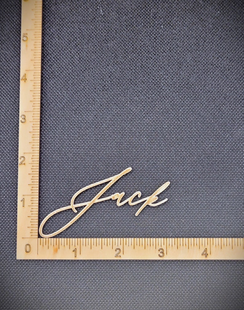 Script Font Laser Cut Place Cards for Special Events - Etsy