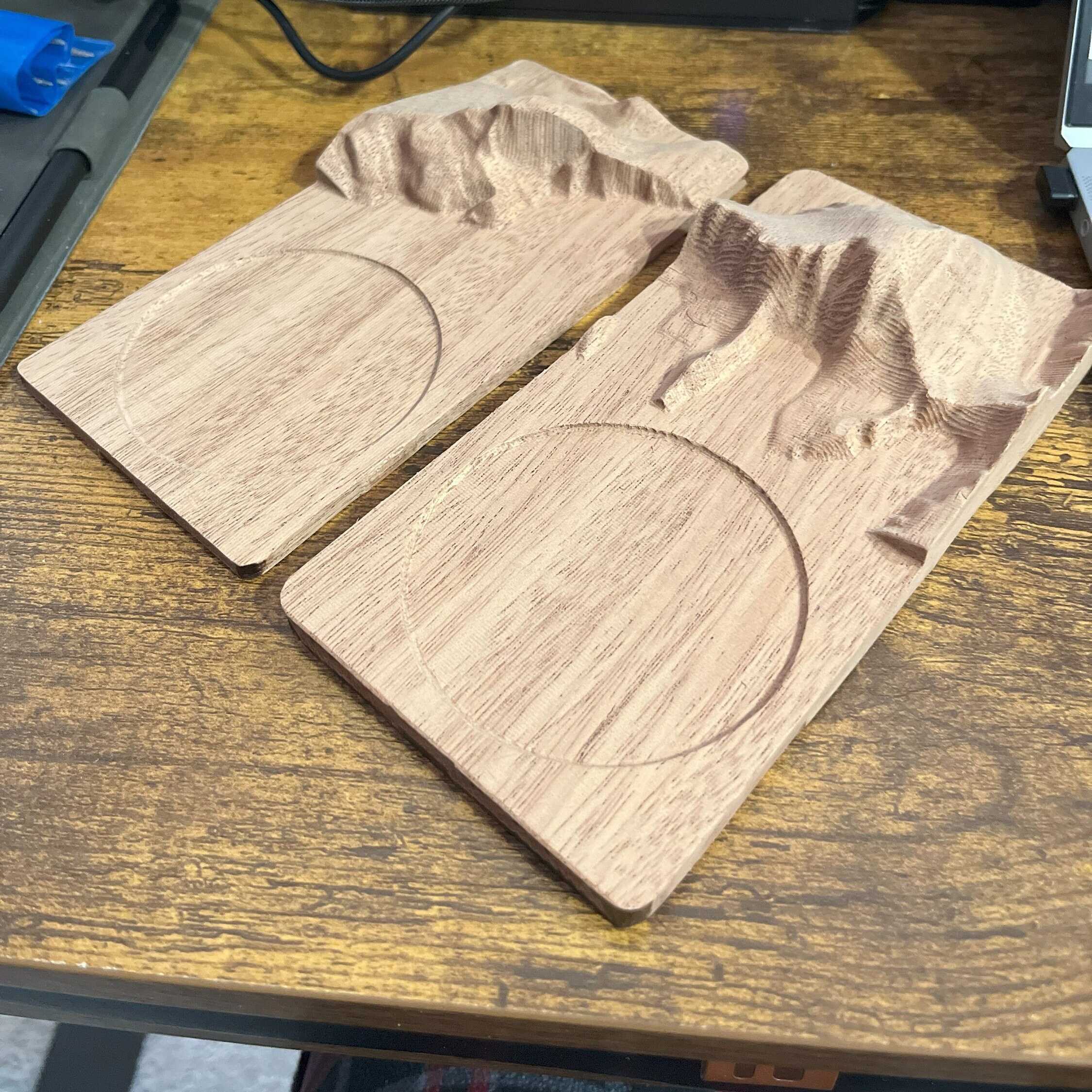 Wooden Coaster 3D .stl File Mt. Whitney - Etsy