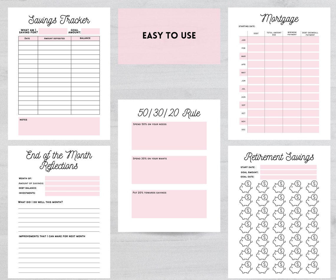Ultimate Financial Planner Printable Finance Journal - Etsy