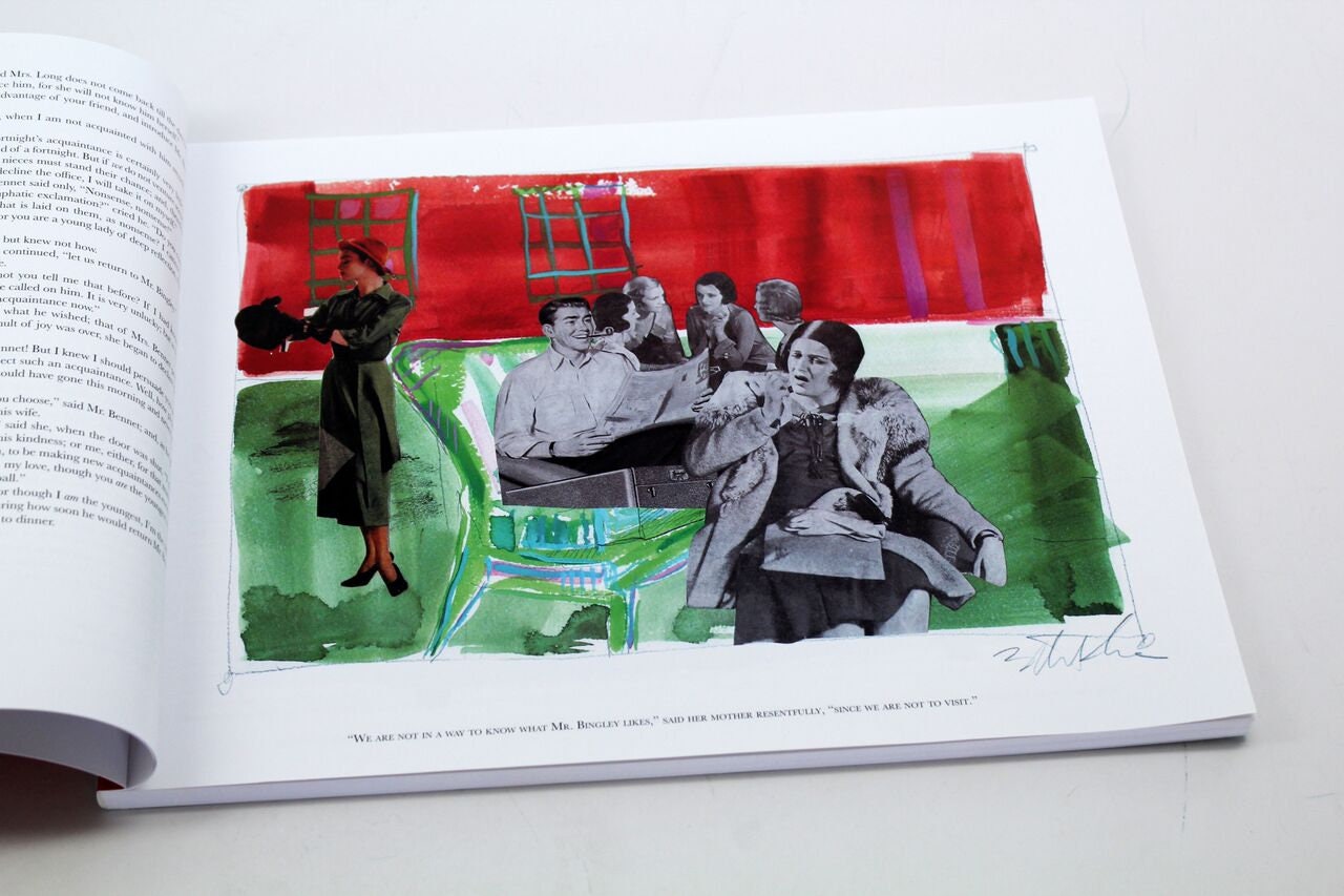 Jane Austen's Pride and Prejudice Illustrated by Ellie Fabe -- BOOK - Etsy