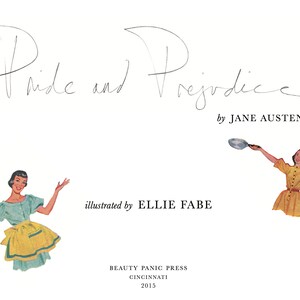 Jane Austen's Pride and Prejudice Illustrated by Ellie Fabe -- BOOK - Etsy