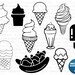 Ice Cream SVG Bundle, Svg, Dxf, Eps, Png Digital Download - Etsy