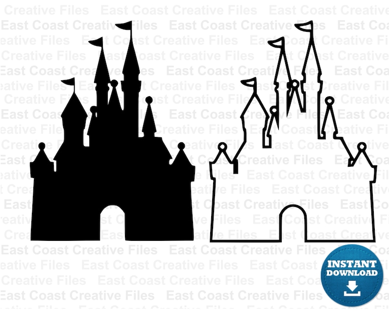 Castle Design Svg, Svg, Dxf, Eps, Png Digital Download - Etsy
