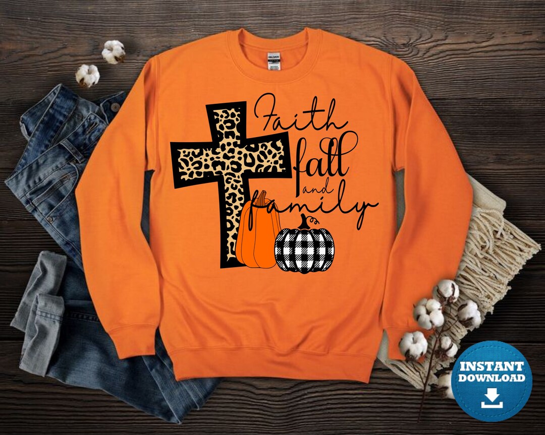 Faith Fall and Family SVG, Christian Fall Sublimation, SVG, Dxf, Eps ...