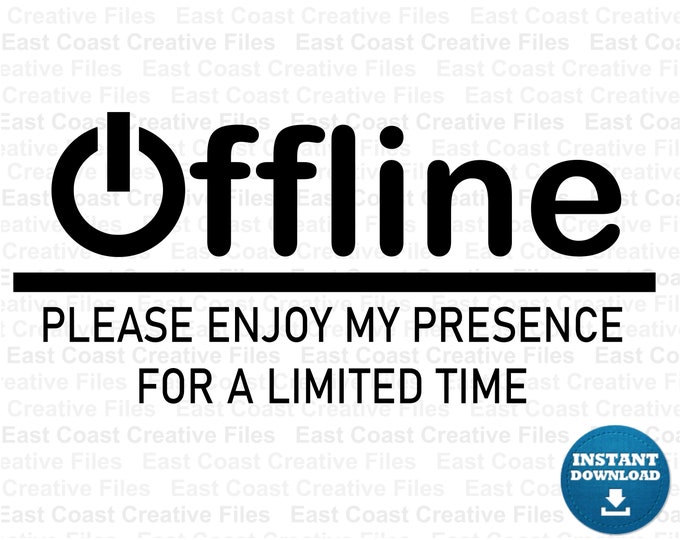 Offline Enjoy My Presence SVG, Funny Gamer SVG, Gaming Shirt Svg, Gamer ...
