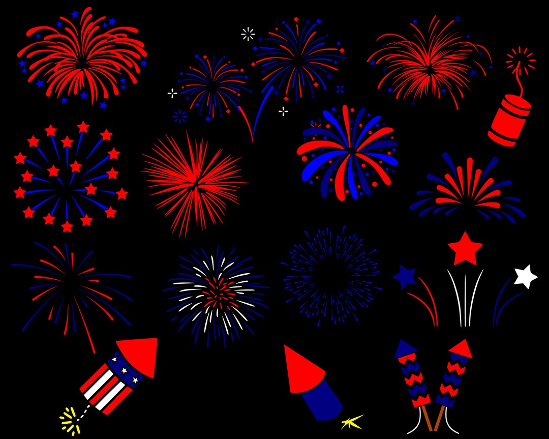 Fireworks SVG Bundle 15 Designs, 4th of July SVG Bundle, Firework Png ...