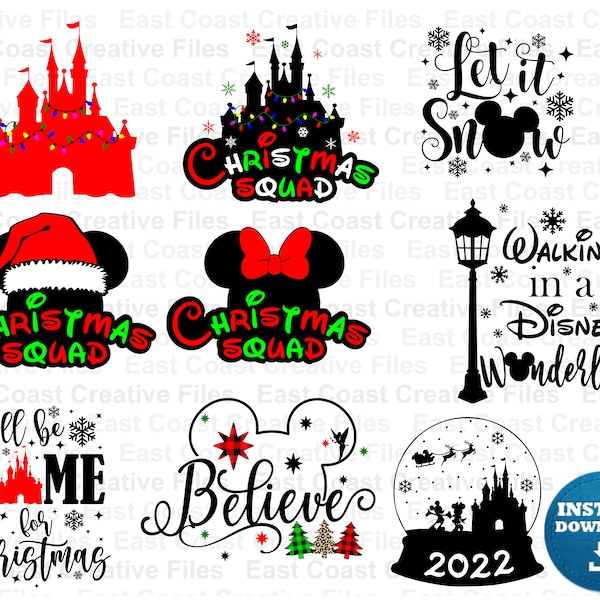 Mickey Very Merry Christmas Svg - Etsy