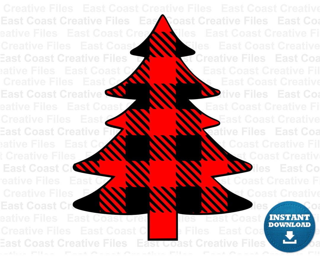 Layered Buffalo Plaid Christmas Tree SVG, Christmas SVG for Silhouette ...