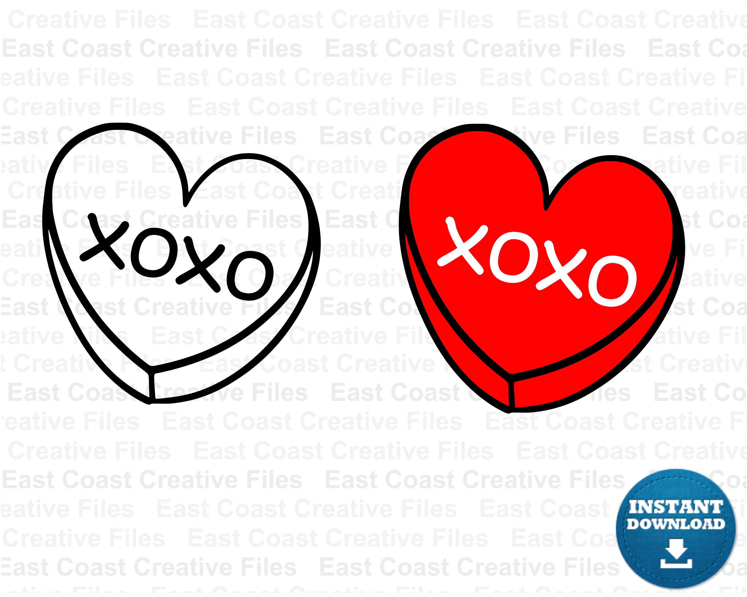 Conversation Heart SVG Valentines Day SVG Valentine - Etsy