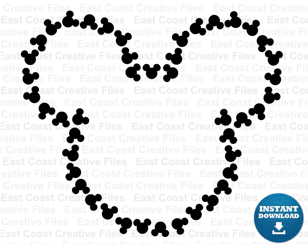 Mickey Svg Cut Files, Mickey Sublimation, Svg, Dxf, Eps, Png Digital ...