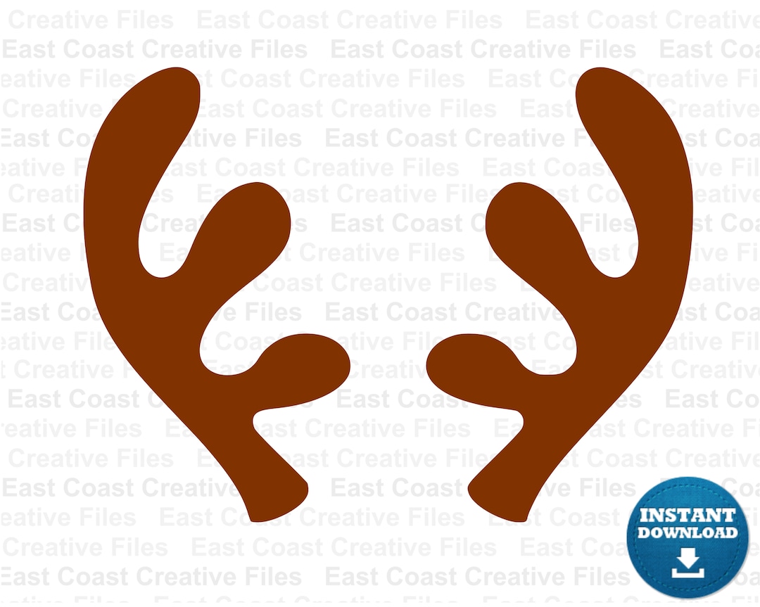 Antlers Svg Deer Svg Reindeer Antlers Svg Dxf Eps Png Digital