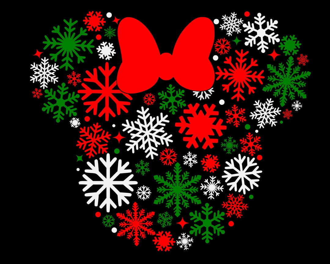 Minnie Head Snowflakes SVG, Mickey's Very Merry Christmas Party, , Svg ...