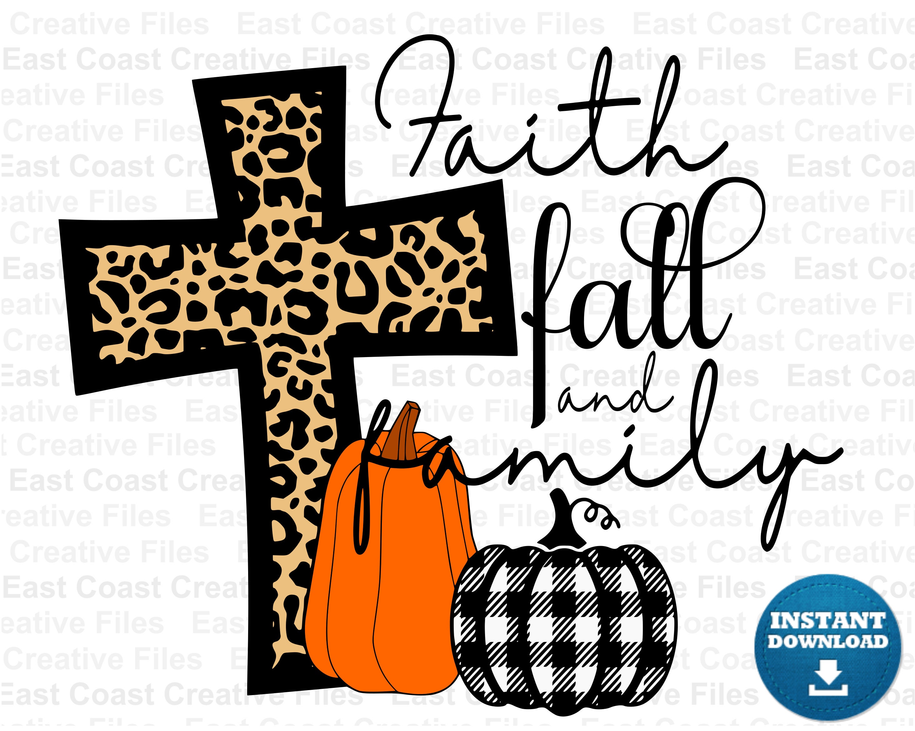 Faith Fall and Family SVG Christian Fall Sublimation SVG - Etsy
