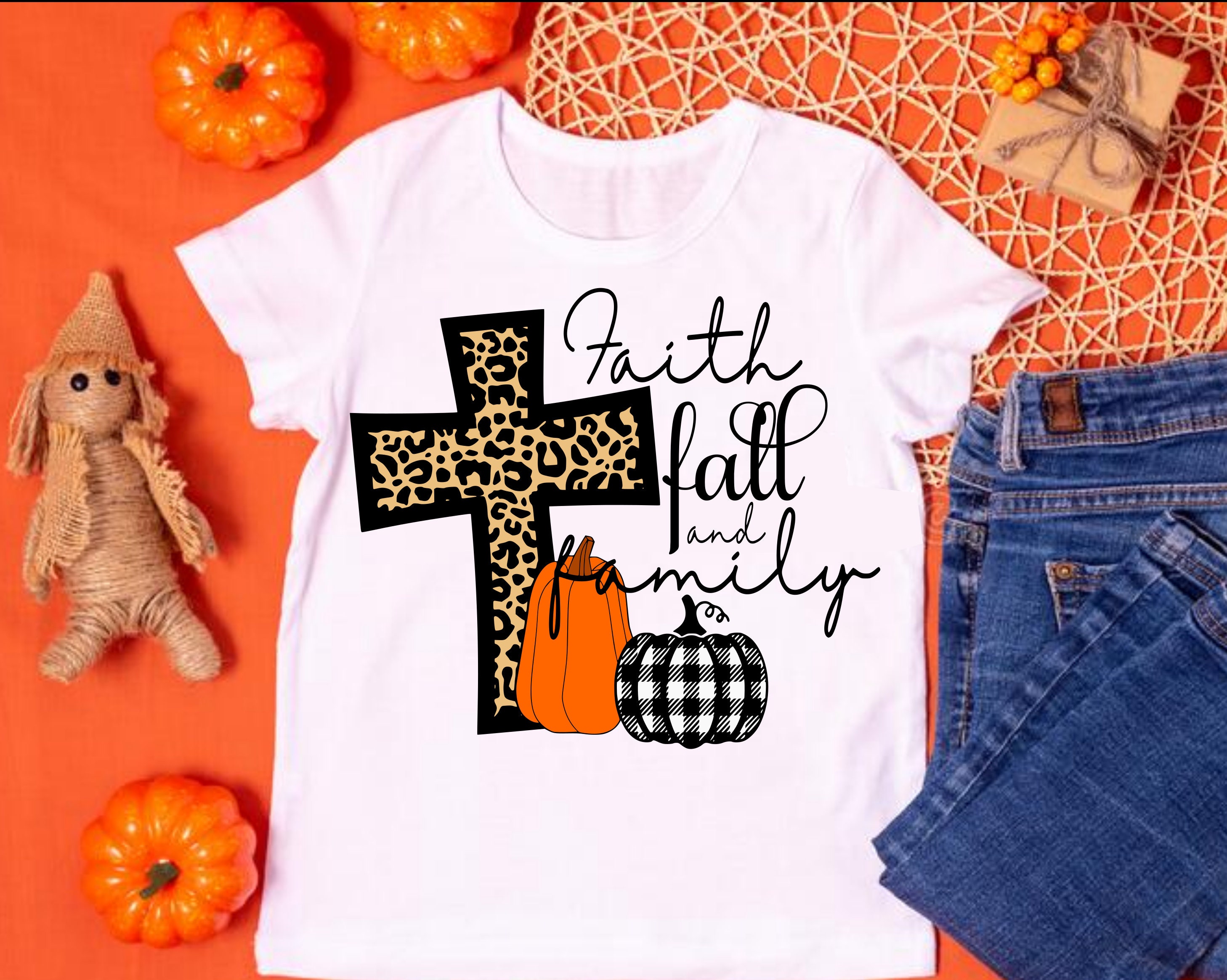 Faith Fall and Family SVG Christian Fall Sublimation SVG - Etsy