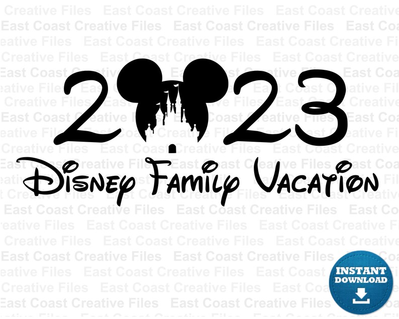 Family Vacation 2023 SVG Mickey 2023 Svg Dxf Eps Png - Etsy