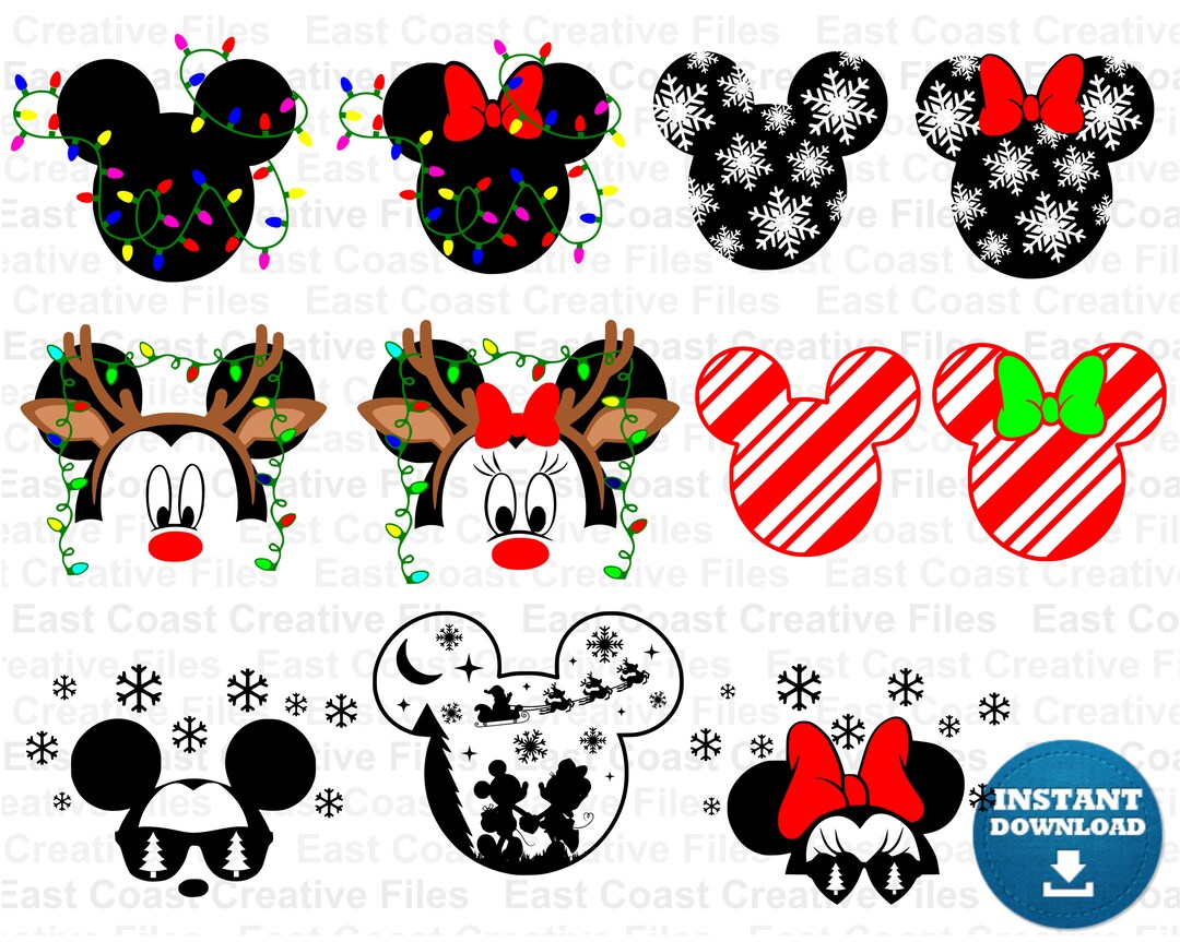 Mickey's Very Merry Christmas Party SVG Bundle 11 Designs,family ...