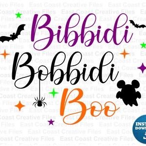 Bibbidi Bobbidi Boo SVG, Mickey's Not so Scary Halloween Svg,svg Files ...