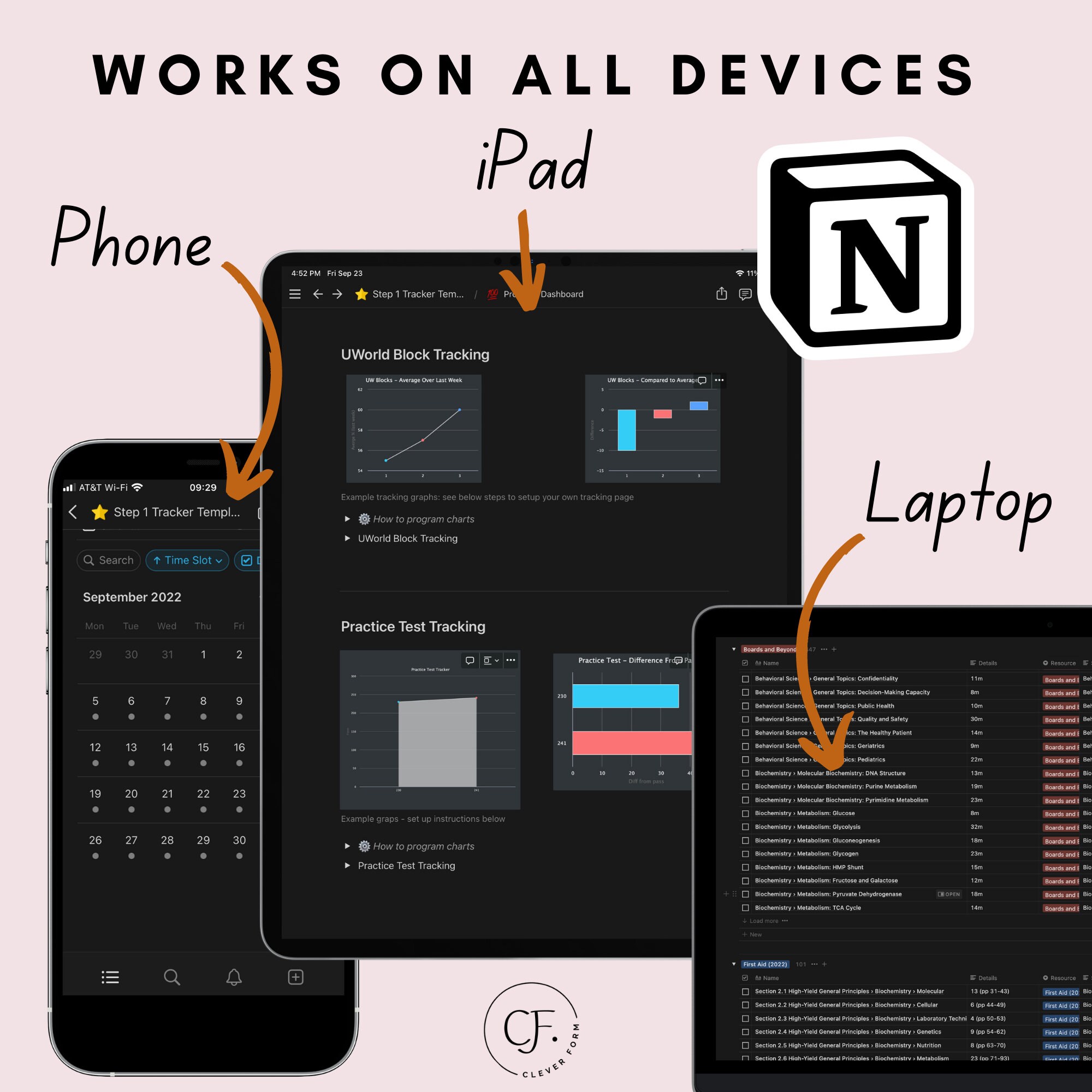 Step 1 Tracker Notion Template — (for Medical Students Preparing for ...