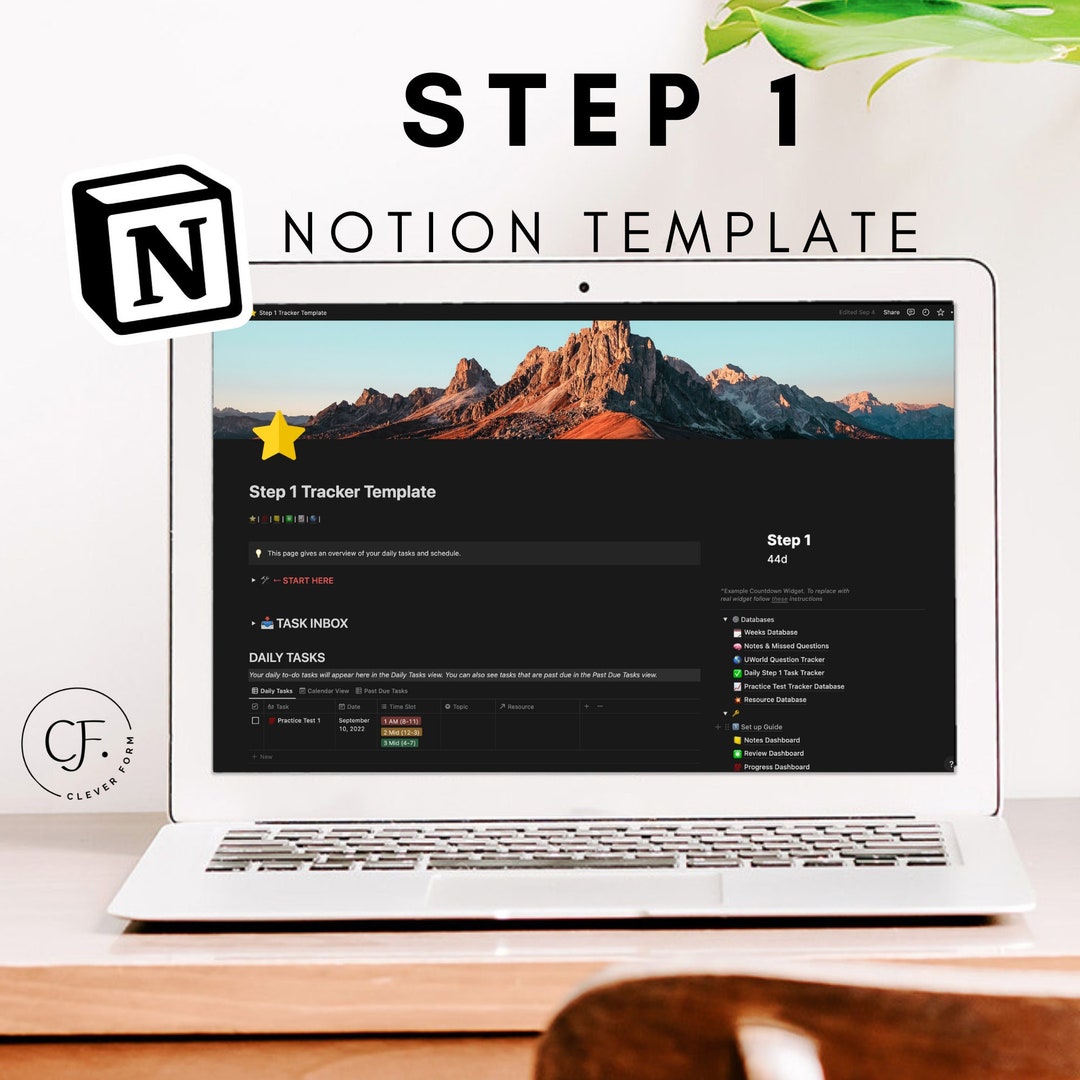 Step 1 Tracker Notion Template — (for Medical Students Preparing for ...