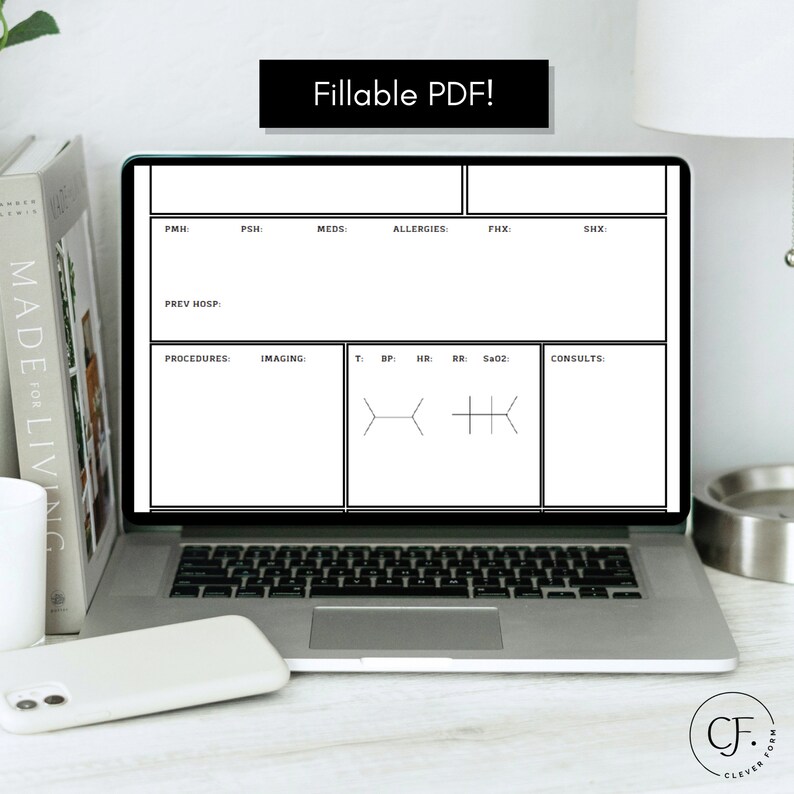Surgery HPI Template: Fillable PDF for Healthcare Students - Etsy