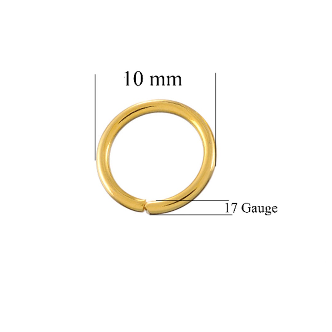 20 Pcs 10 Mm Dia 17 Gauge Stainless Steel Open Jump Rings - Etsy