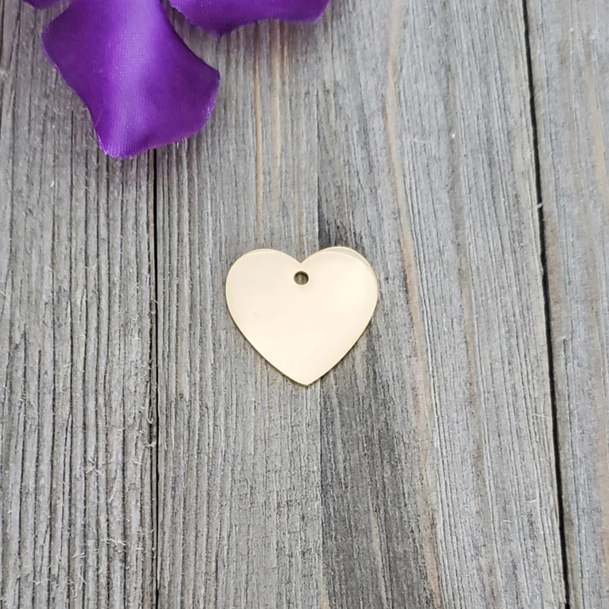 Stamping Blank Heart, Heart Blanks Charm for Necklace Jewelry Making ...