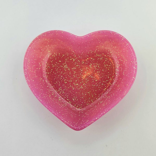 Pink Heart Dish - Etsy