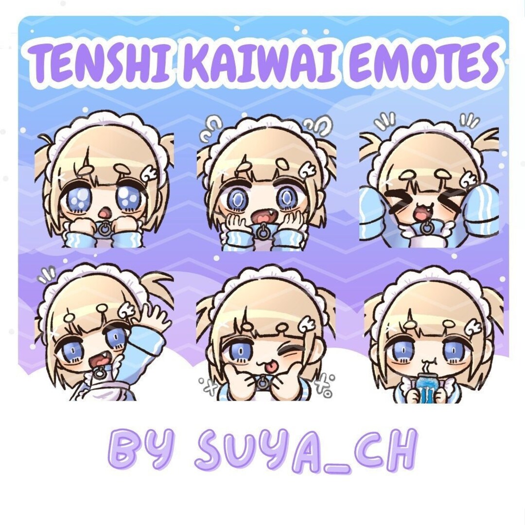 KAWAII 6 Tenshi Kaiwai Jfashion Chibi Harajuku Girl Emotes or Cute ...
