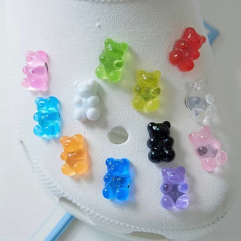 12 Pcs Gummy Bear Shoe Charms Crocs Cute Shoe Charm - Etsy