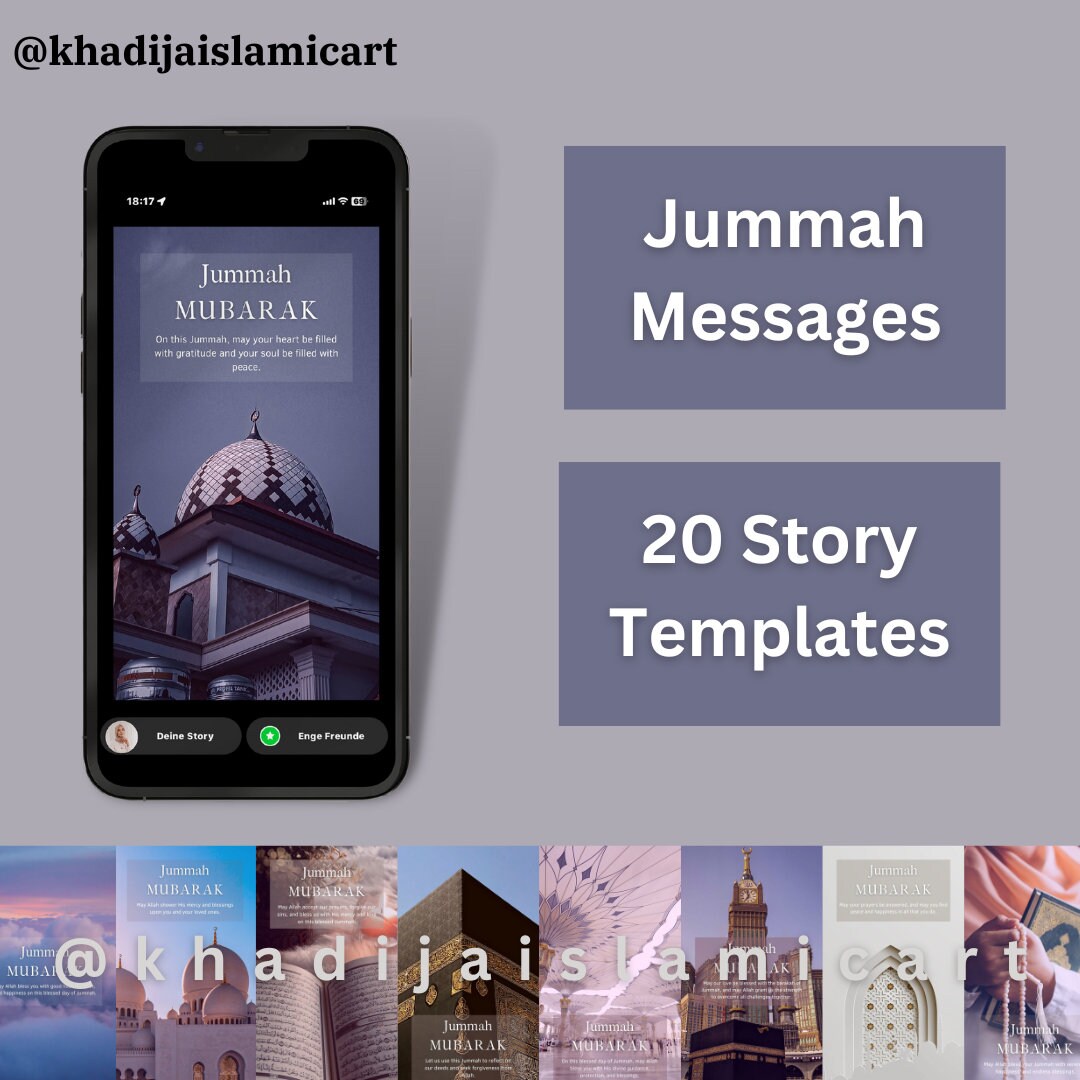 Jummah Messages, Islam, Friday Message, Instagram, Story, Muslim, Story ...