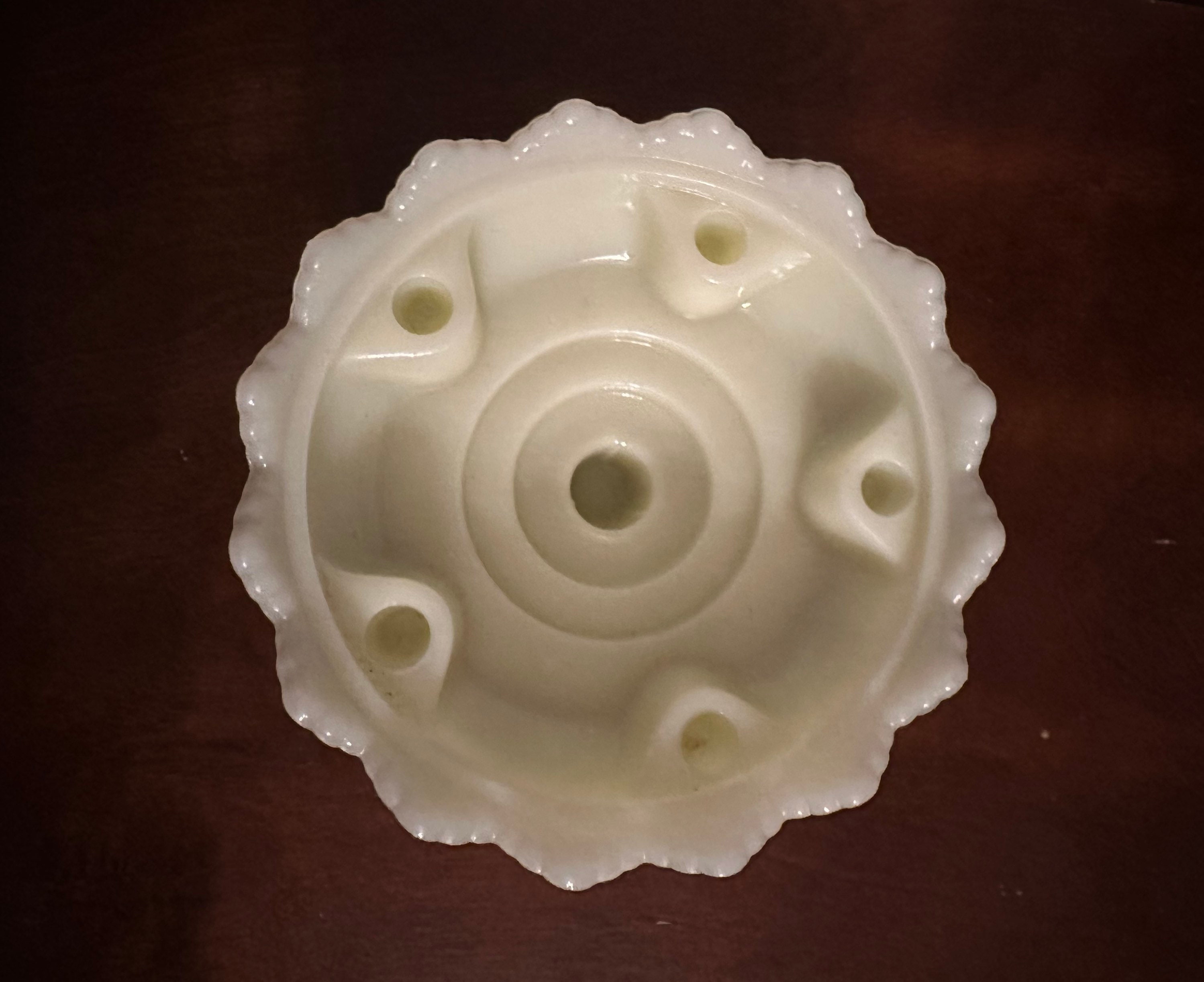 Vintage Fenton Custard Uranium Glass Candle Stick Holder - Etsy