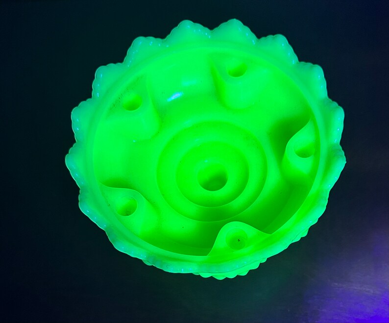 Vintage Fenton Custard Uranium Glass Candle Stick Holder - Etsy